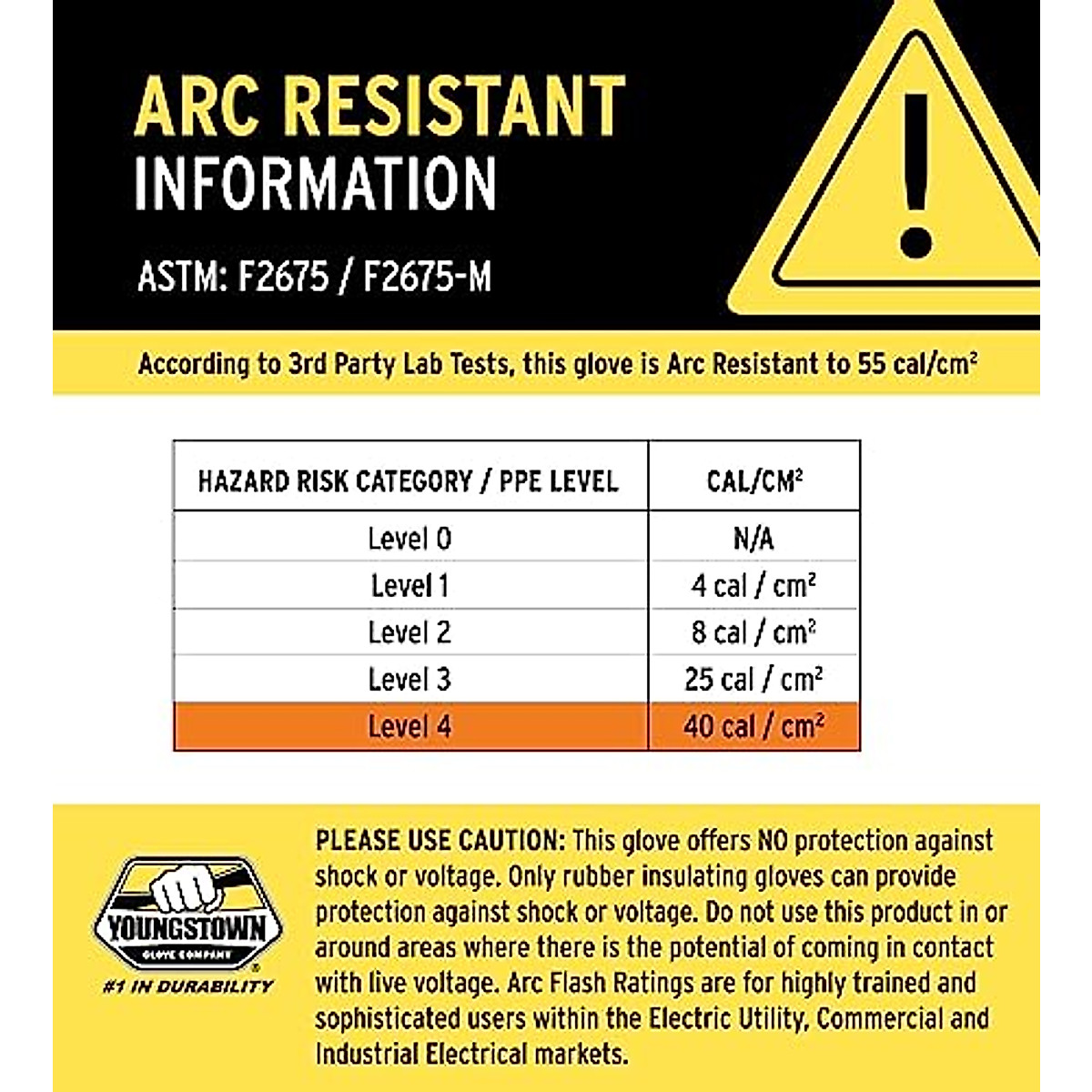 Youngstown Glove 11-3285-60-L Flame Resistant Waterproof Leather Utility Lined with Kevlar Gloves, Large