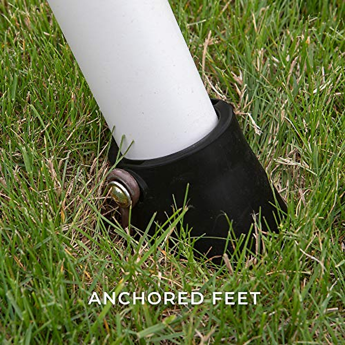 Backyard Discover Big Brutus Metal Swing Set, 10 Ft Tall, 2 Belt Swings, Trapeze Bar, Heavy Duty, Thick, Powder Coated Steel, Weather Resistant, Easy to Assemble