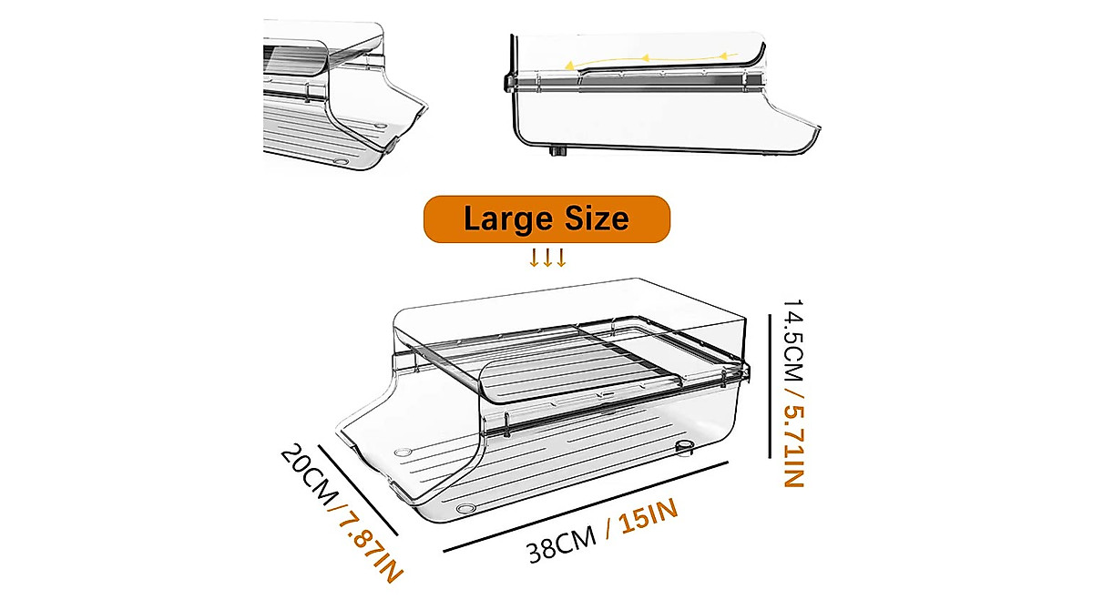 2-layer Auto Rolling Down Soda beer Can Storage Box,Upgrade 2-Layers ...