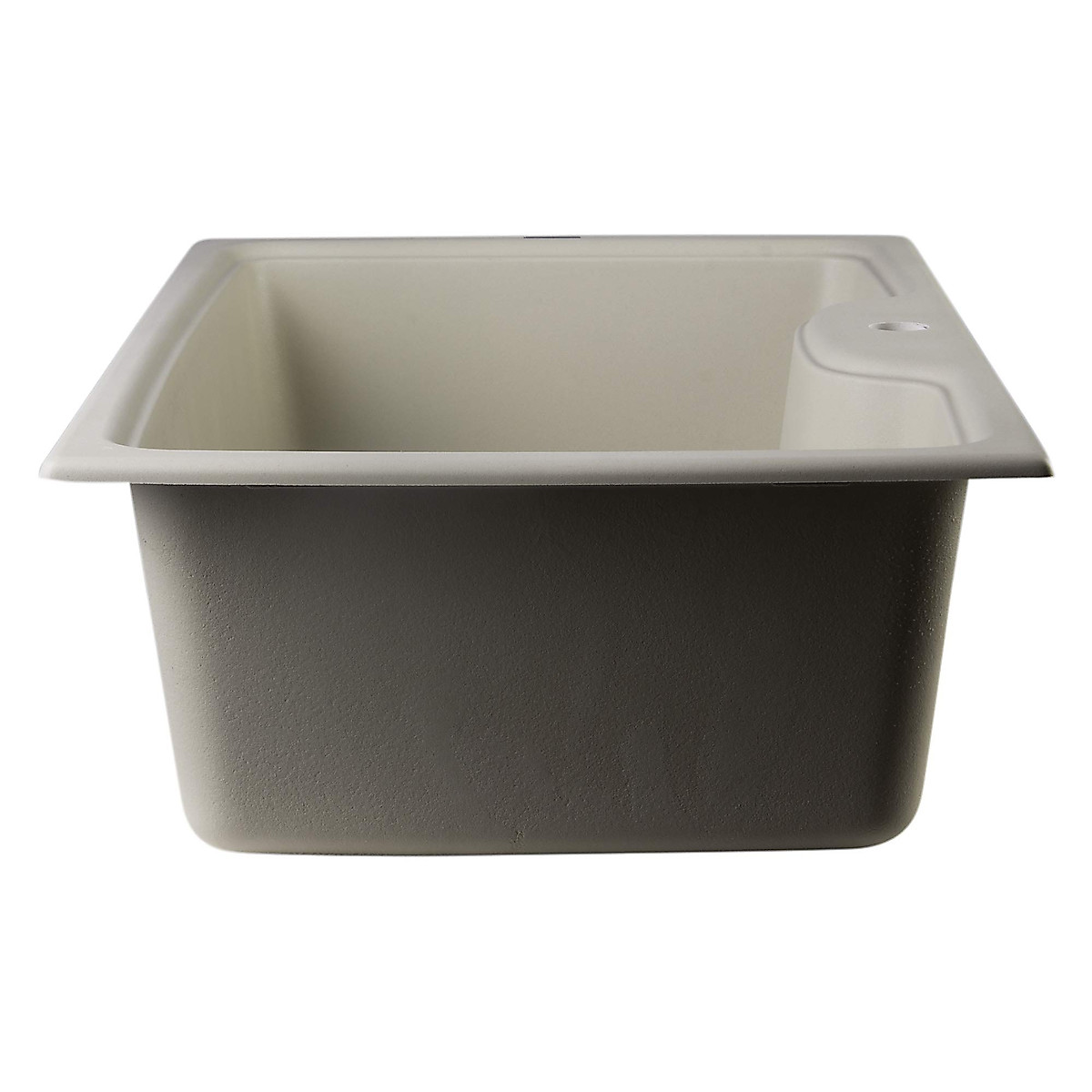ALFI brand AB3520DI-B Drop-In Single Bowl Granite Composite Kitchen Sink, 35", Biscuit