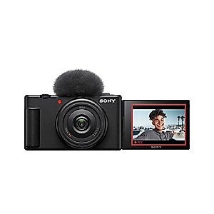 Sony ZV-1F Vlog Camera for Content Creators and Vloggers (Black) (Renewed)