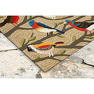 Liora Manne Frontporch Indoor/Outdoor Rug, 3 ft 6 in x 5 ft 6 in, Birds Multi