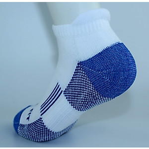 rifix Womens Ankle Running Socks,Cotton Low Cut Athletic Socks,No Show Sports Socks(6p Mix-color2)