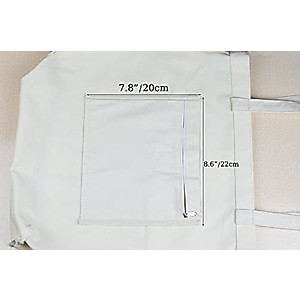 OPG Canvas Bag for Women, Cute Tote Bags with Interior Pocket,Reusable Grocery Bags for Shopping, Beach, College (Flower)