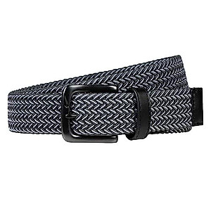 Nike Stretch Woven Belt (Dark Grey/White), Medium (36/38)