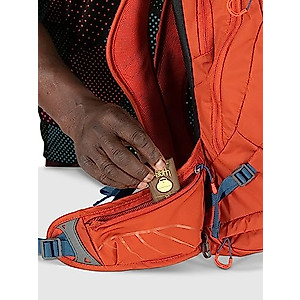 Osprey Raptor 10L Men's Biking Backpack with Hydraulics Reservoir, Firestarter Orange, One Size