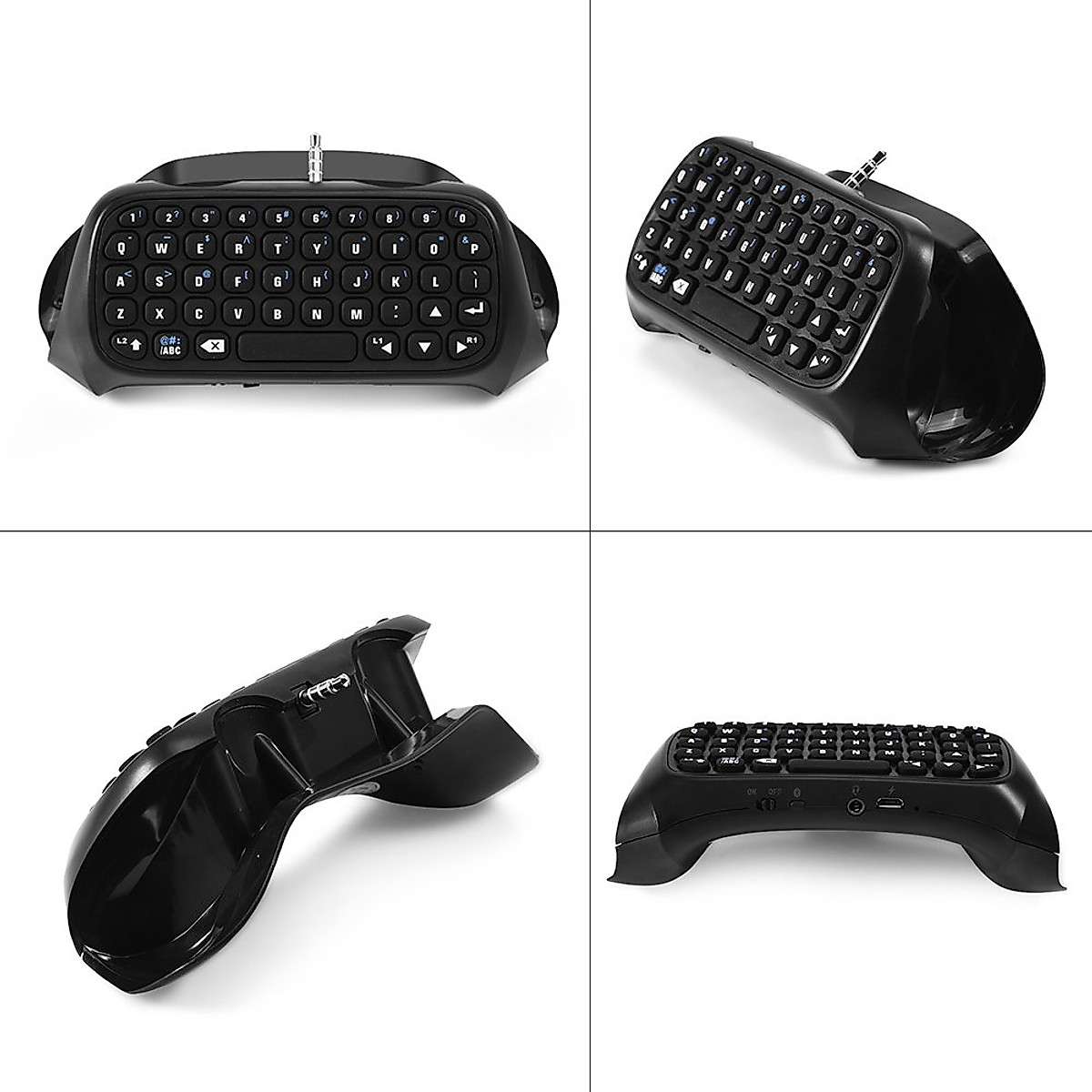 Bindpo Controller Keyboard, Mini Bluetooth Gaming Keyboard Gamepad Chatpad Message Keyboard for Playstation 4,Slim Controller/Phone and Tablet