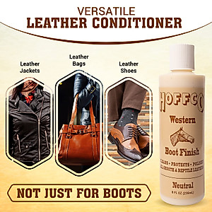 Venetian Western Boot Lotion 8oz Premium Leather Conditioner for Cowboy Boots, Work Boots, & Exotic Leather - Made in USA