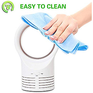 DAYSALER Bladeless Fan, Portable Personal Air Cooler Desktop Air Multiplier Table Cooling Fan, Safe Quiet Table Fan Portable Durable Lightweight for Home Bedroom Baby-Room Office Outdoor
