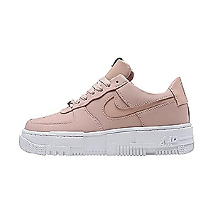 Nike Women's Air Force 1 Pixel Casual Fashion Sneaker Ck6649-001, Particle Beige/Black/White/Particle Beige, 8.5