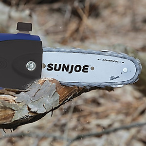 Sun Joe ION8PS2-LT-SJB 40V Amp Cordless Multi-Angle Pole Chain Saw, 8", Kit (w/2.5-Ah Battery + Quick Charger)