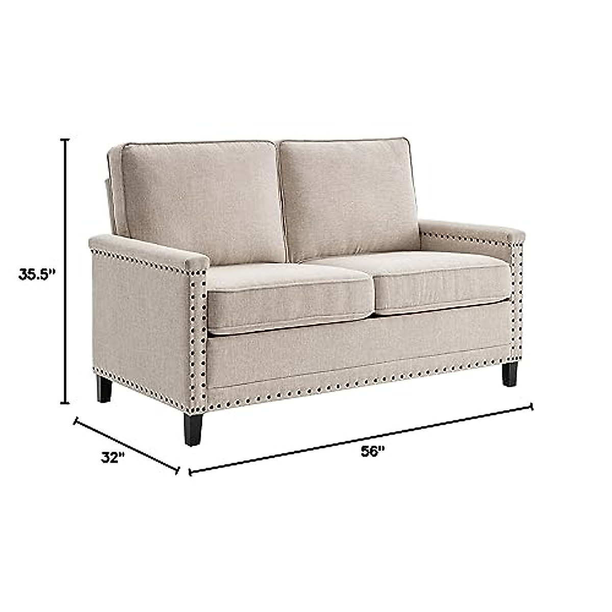 Modway Ashton Love Seats, Beige