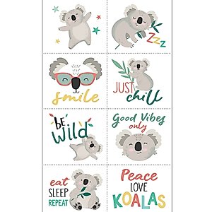 Koala Temporary Tattoo Sheets | 8 Pcs.