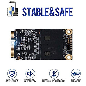 SSD mSATA 1TB Dogfish Internal Solid State Drive High Performance Hard Drive for Desktop Laptop SATA III 6Gb/s Includes SSD 16GB 32GB 60GB 64GB 120GB 128GB 240GB 250GB 480GB 500GB 1T (1TB MSATA)