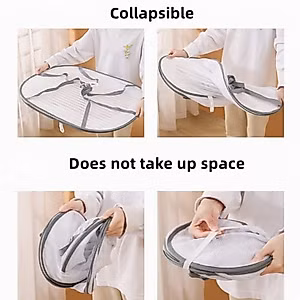 ENVEED 2pc Drying Rack 1-3 Layers Folding Fish Mesh, Non-Toxic Polyester Fiber Netting, Hanging Drying Fish Net, for Shrimp Fish Fruit Vegetables Herb, with Zipper (3 Layers 40 * 60cm)