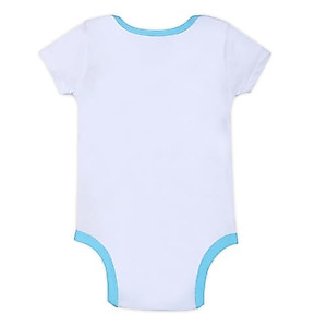 Sesame Street Elmo and Cookie Monster Boys Short Sleeve Bodysuit with Cap Set for Baby and Infant – Blue/White or Red/White