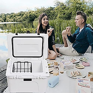 Cooler Basket Compatible with YETI Tundra 50 or 65，Compatible with Other Cooler Accessories Cabela's 60QT, Igloo 52QT, Ozark Trail 52QT,Pelican Elite (45 & 70) etc，Cooler Basket That Keeps Food Dry