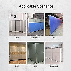 2 Packs Room Divider Screen Holder, Width Adjustable Movable Aluminum Alloy Screen Holder Feet Holder with Wheels, Screen Partition Feet Protector Holder for Hotel