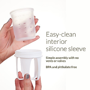 Kiinde Active Latch Silicone Baby Bottle, Anti Colic, Leak Proof, Easy to Clean, Includes 2 Medium Flow Active Latch Nipples with Covers, 4 Ounce, 2 Count, Pink