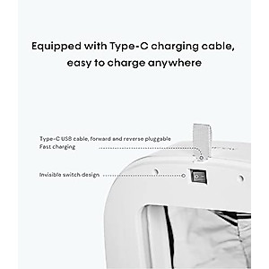 TOWNEW T Air Lite(T02B) Self-Sealing 4.4 Gallon Waste Bin | No Lid Waterproof Motion Sense Activated Garbage Bin | Smart Home Electric Trash Cans - White x1 Refill Ring Included (Up to 25 Bags)