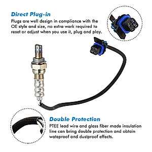 Oxygen Sensor 13444 Replacement for Buick Cadillac Chevy GMC Isuzu Downstream Upstream Oxygen Sensor Replace 234-4337, 21528, ES20002, SG277, AFS97, AFS123, 12578459, 12587214