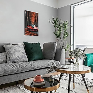 Car Poster Ferrari F40 Supercar Posters Racing Car Canvas Wall Art For Boy's Bedroom SuperCar Wall Decor Frame-style 20x30inch(50x75cm)