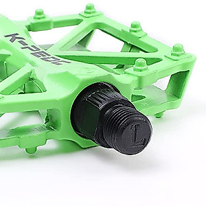 TXJ Sports Bike Pedals 9/16" Bicycle Pedals Mountain Bike, Aluminium Lightweight Platform Pedals for BMX MTB Road Bikes