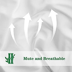 DREAMHOUR Bamboo Fiber Comforter Queen Size,White Ultra Soft Breathable Plush Duvet Insert All Season Machine Washable,8 Corner Tabs 90X90 Inches