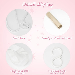 Makone Headband Storage for Baby, Bow Headband Holder Organizer Hair Accessories Wall Storage Rack for Girls Closet Room Storage(White)