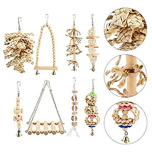 PATKAW Teething Toys Teething Toys Teething Toys Teething Toys 16 Pcs Bird Chewing Parrot Chewing Toys Parrot Toys Parrot Swing Toys Toys Parrot Cage Teething Toy Pet Toys Pet Toys Pet Toys