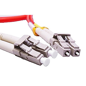 1 Meter Multimode Duplex Fiber Optic Cable (62.5/125) - LC to LC - Orange