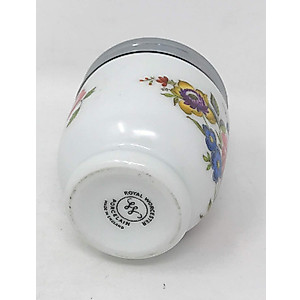 Royal Worcester Porcelain Bournemouth Pink Rose Single Egg Coddler Made In England
