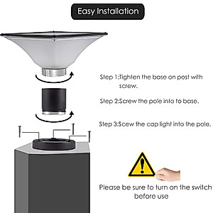 FOOYANCHO Solar Post Cap Lights Outdoor,Dusk to Dawn Auto On/Off Solar Powered Post Lights Fits Most Posts (2 Pack)