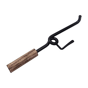 LINISHOP 2in1 Portable Campfire Grill Adjustable 360° Rotation Campfire Grill Fire Pit Grill Pan Rack BBQ Swivel Campfire Grill Charcoal Outdoor Camping Barbecue Tool Black New