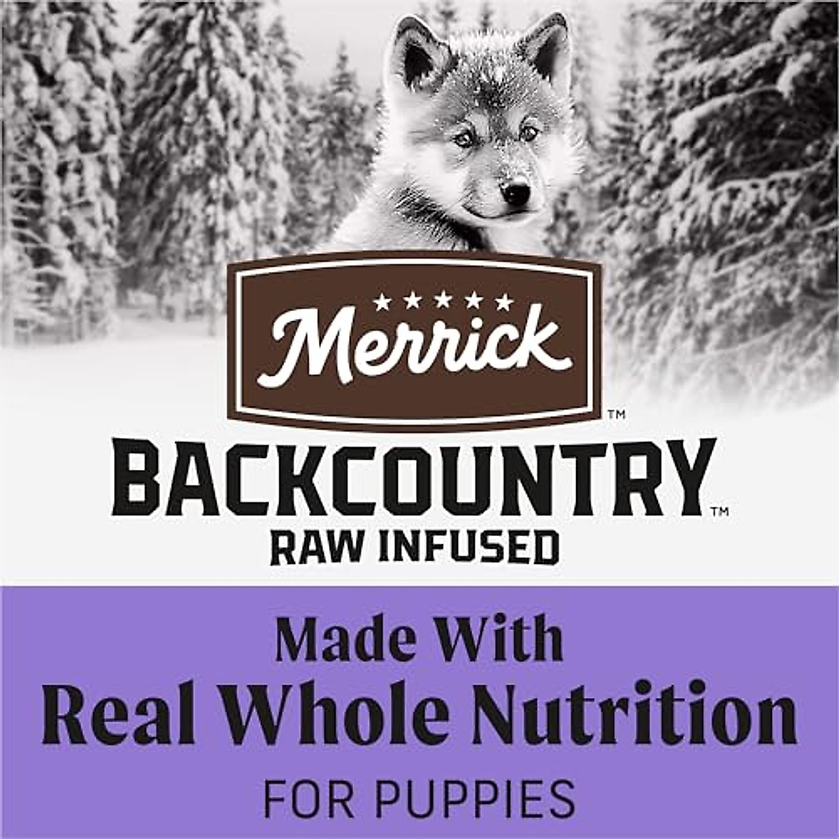 Merrick Backcountry Healthy Grains Premium Dry Puppy Food, Kibble with Freeze Dried Raw Pieces, Chicken - 10.0 lb. Bag