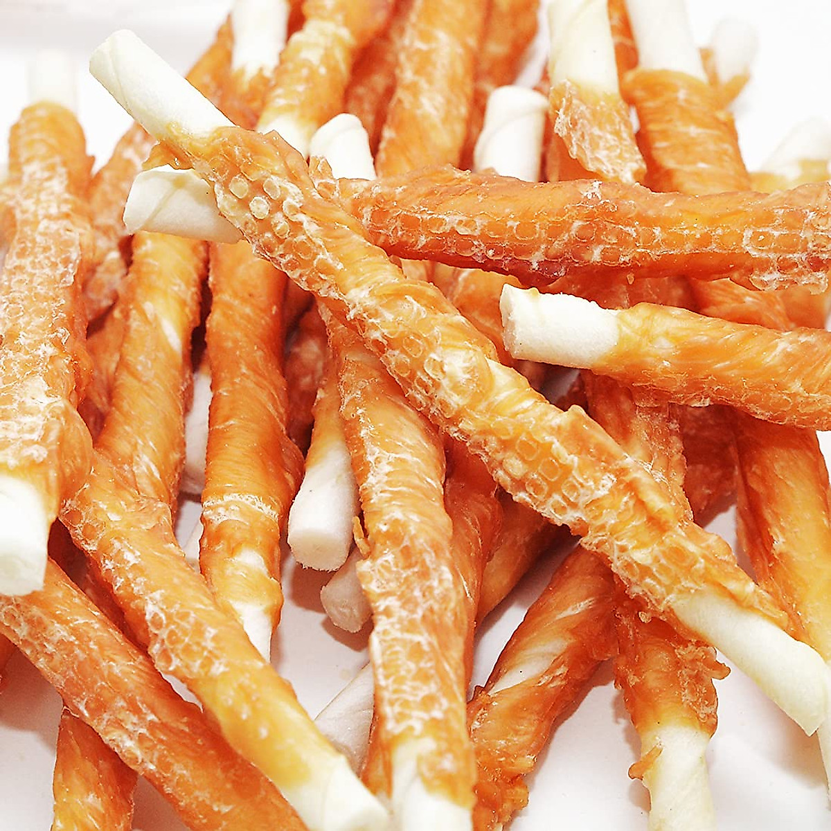 AIPET Dog Treats, Chicken Wrapped Rawhide Sticks for Dogs Treats Puppy Training Chews Snacks Sticks, 11Oz