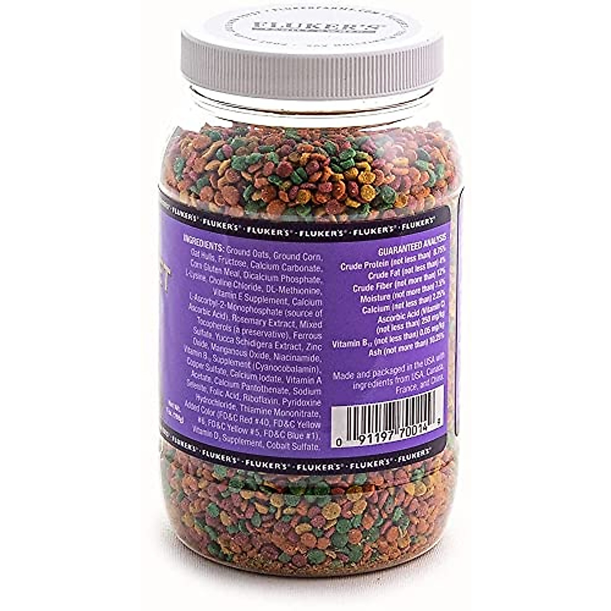 Fluker's Tortoise Diet Small Pellet Food 7oz - Includes Attached DBDPet Pro-Tip Guide