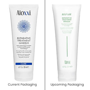 ALOXXI Repair Hair Mask for Color-Treated Hair - Hair Treatment Mask with Keratin & Peptides - Deep Treatment Masque for Dull & Damaged Hair, 6.8Fl Oz