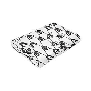 Funny Penguin Flannel Reversible Throw Blanket Fuzzy and Soft Fleece Bed Blanket 50 40/60 50/80 60 inches