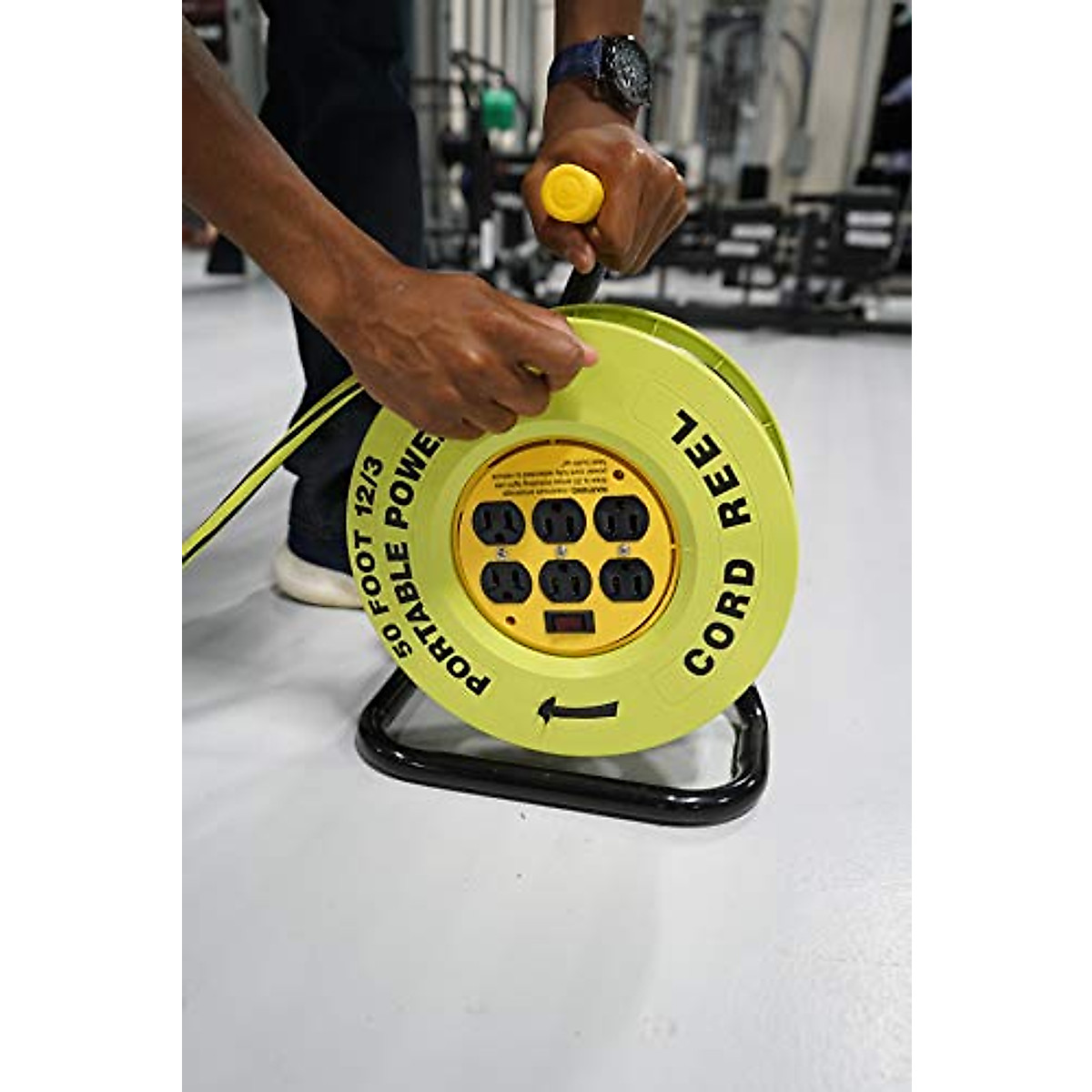 Designers Edge E238 Extension Cord, 12/3-Gauge, Vivid Green