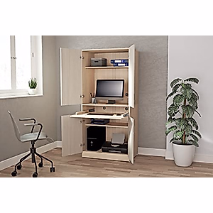 Inval AM-16423 Computer Desk, Washed Oak/Beech