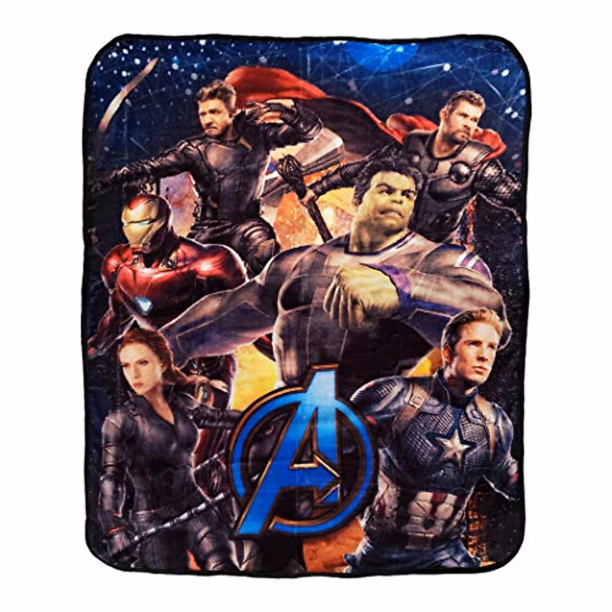 Marvel's Avengers Endgame, "Heroes Defense" Silk Touch Throw Blanket, 40" x 50", Multi Color