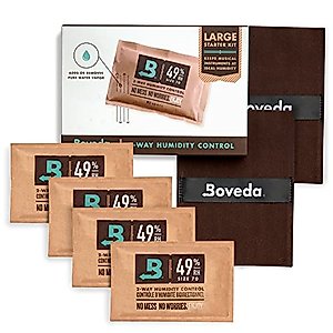 Boveda Large Starter Kit for Music: 2 Double Fabric Holders – 4 Standard Size 49% RH Boveda For a Wooden Instrument – Improves Efficiency of Boveda Two-Way Humidity Control In an Instrument Case