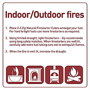 ZIP Natural Firestarters 24 Cubes