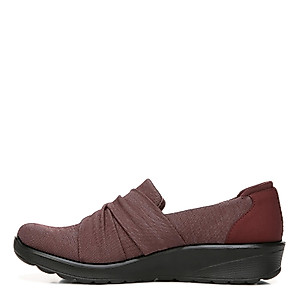 BZees Women's Glimmer Slip-Ons Loafer, Windsor Red Shimmer, 7.5 Wide