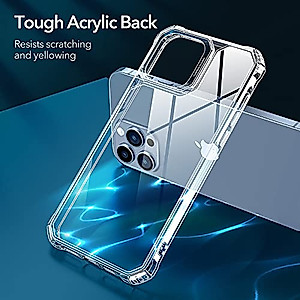 ESR for iPhone 13 Pro Phone Case, 13 Pro Case Clear, Military-Grade Protection, Shockproof Air-Guard Corners, Yellowing-Resistant Acrylic Back, Phone Case for iPhone 13 Pro, Air Armor Case, Clear
