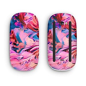 Design Skinz Blurred Abstract Flow V16 Vinyl Decal Compatible with The Apple Magic Mouse 2 (Wireless, Rechargable) with Multi-Touch Surface