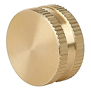 Joywayus 3/4" GHT Female Garden Hose Cap Brass Watering Fittings with Washers(Pack of 4)