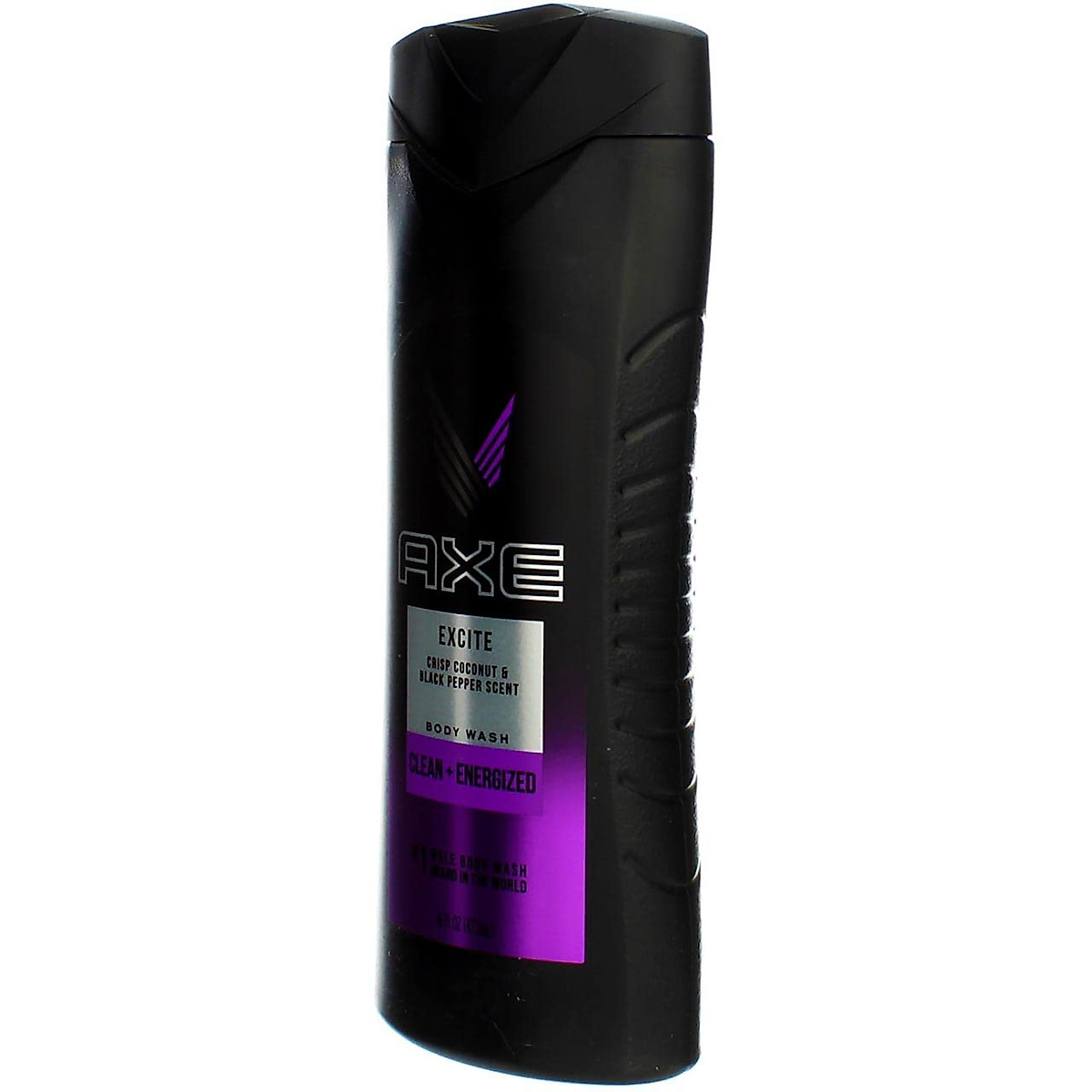 AXE Body Wash 12h Refreshing Scent Excite Crisp Coconut & Black Pepper with 100% Plant-Based Moisturizers 16 oz
