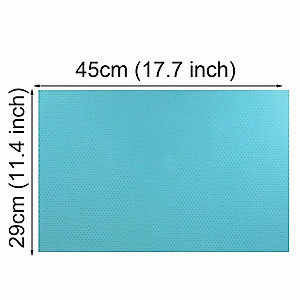 Waterproof Refrigerator Mats Non-Slip Cuttable Refrigerator Liners Washable EVA Fridge Shelf Liners for Drawer Table Closet Cabinet Shelves, 8 Pack, Red/Blue/Pink/Clear